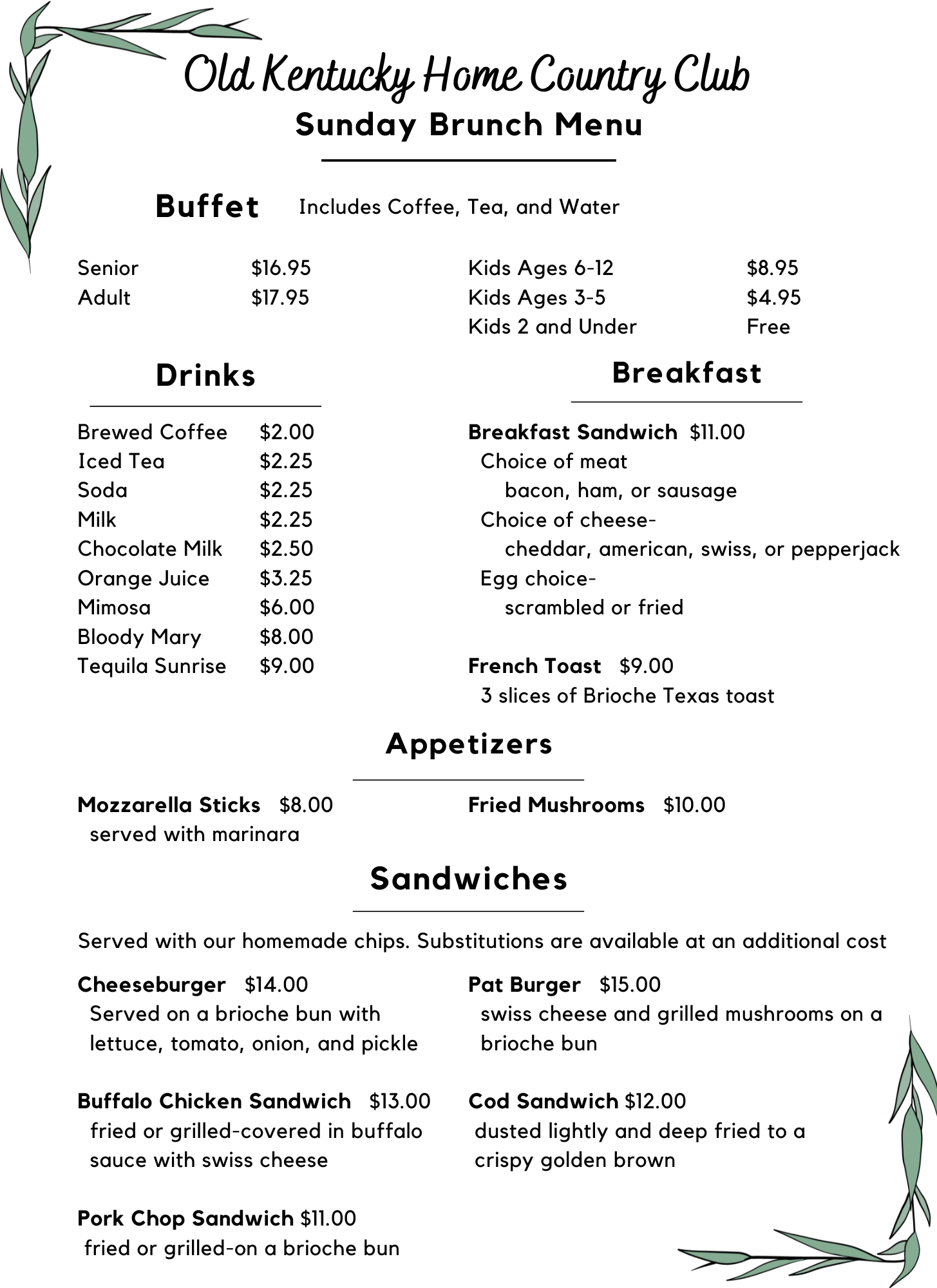 Dining — Old Kentucky Home Country Club