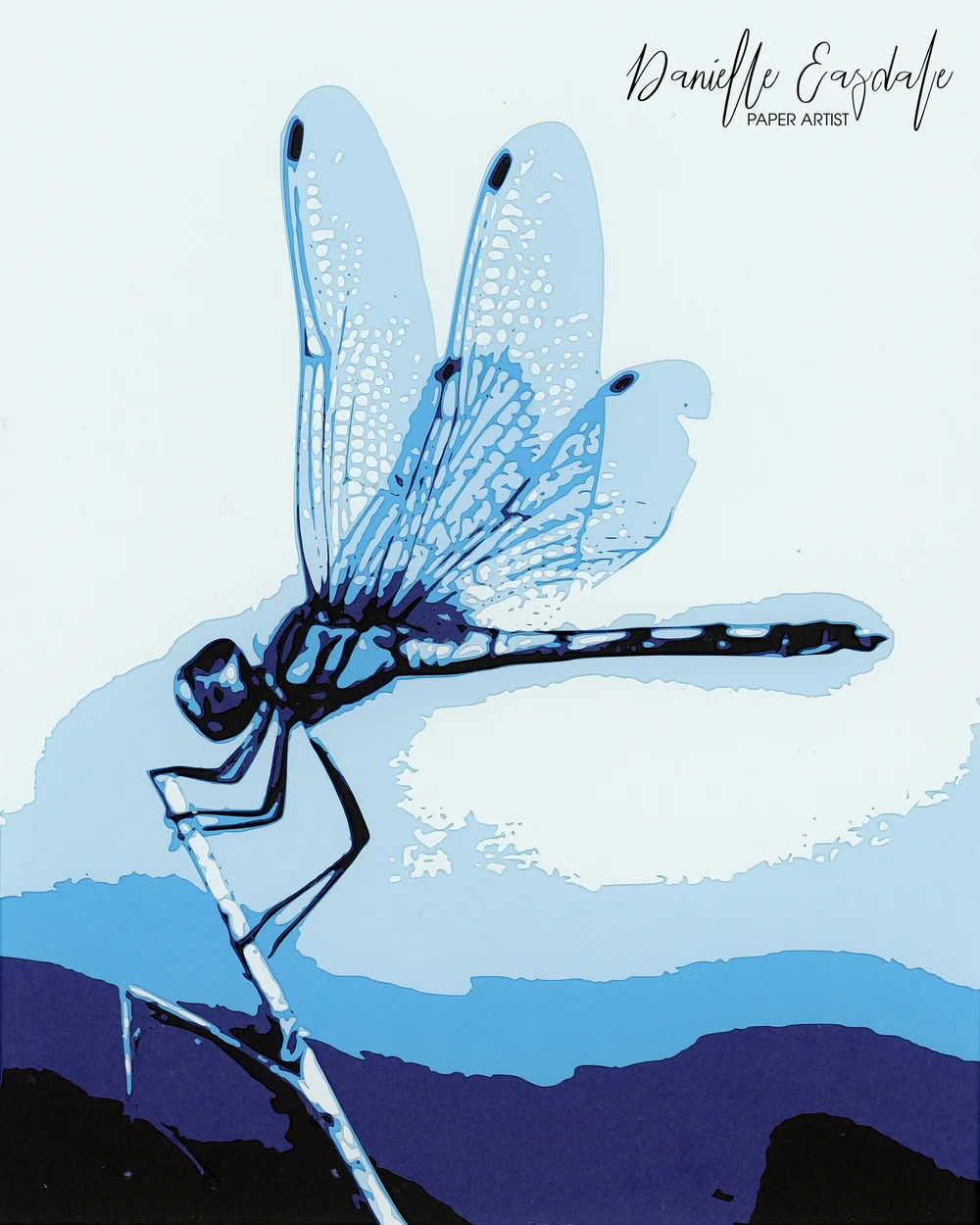 Pretty Dragonfly Art