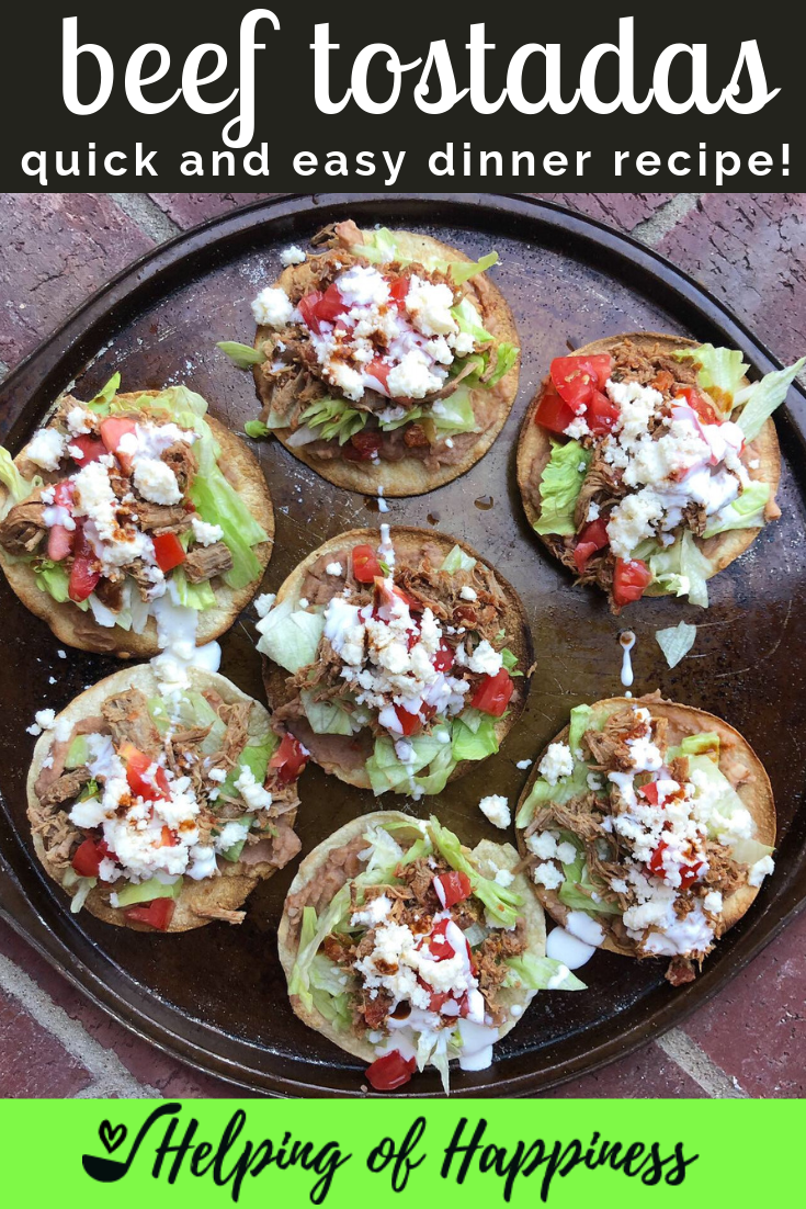 Beef Tostadas — Helping of Happiness
