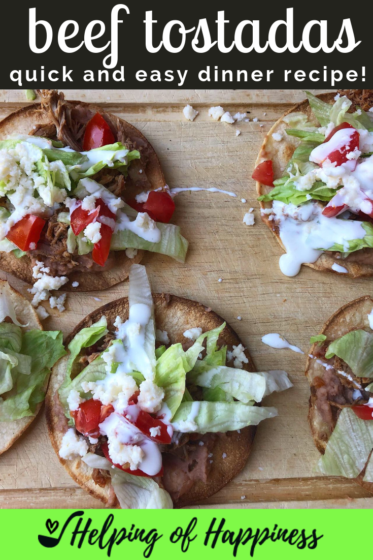 Beef Tostadas — Helping of Happiness