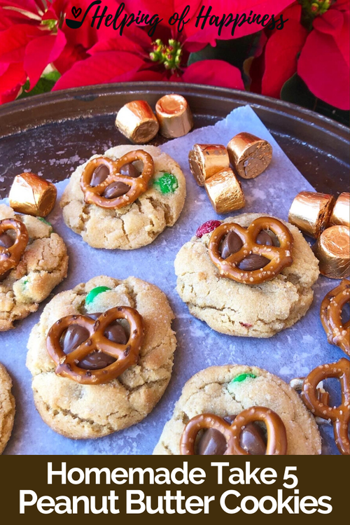 Homemade Take 5 Peanut Butter Cookies — Helping of Happiness