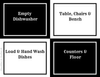 Black and White Chore Rotation Charts — Helping of Happiness