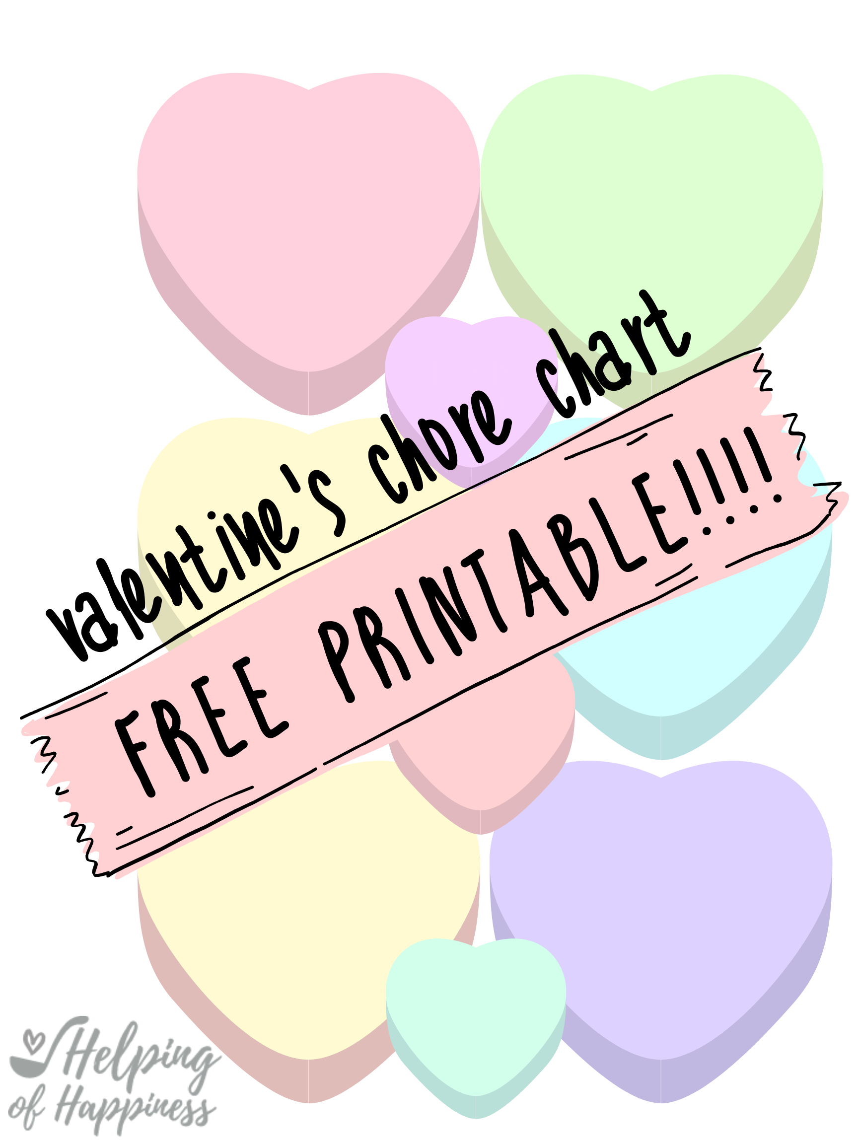 Conversation Hearts Job Charts — Helping of Happiness