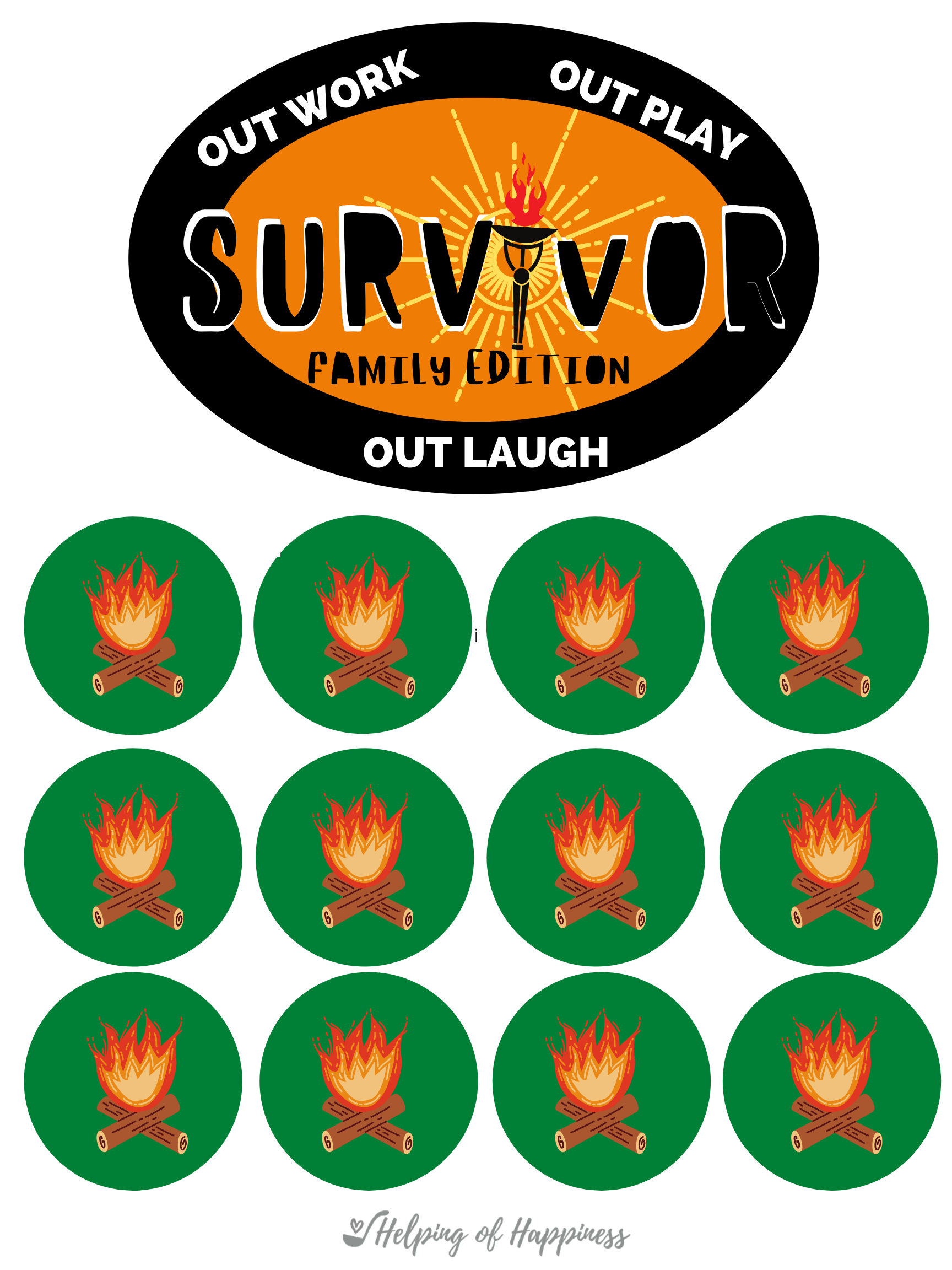 Survivor Family Edition! — Helping of Happiness
