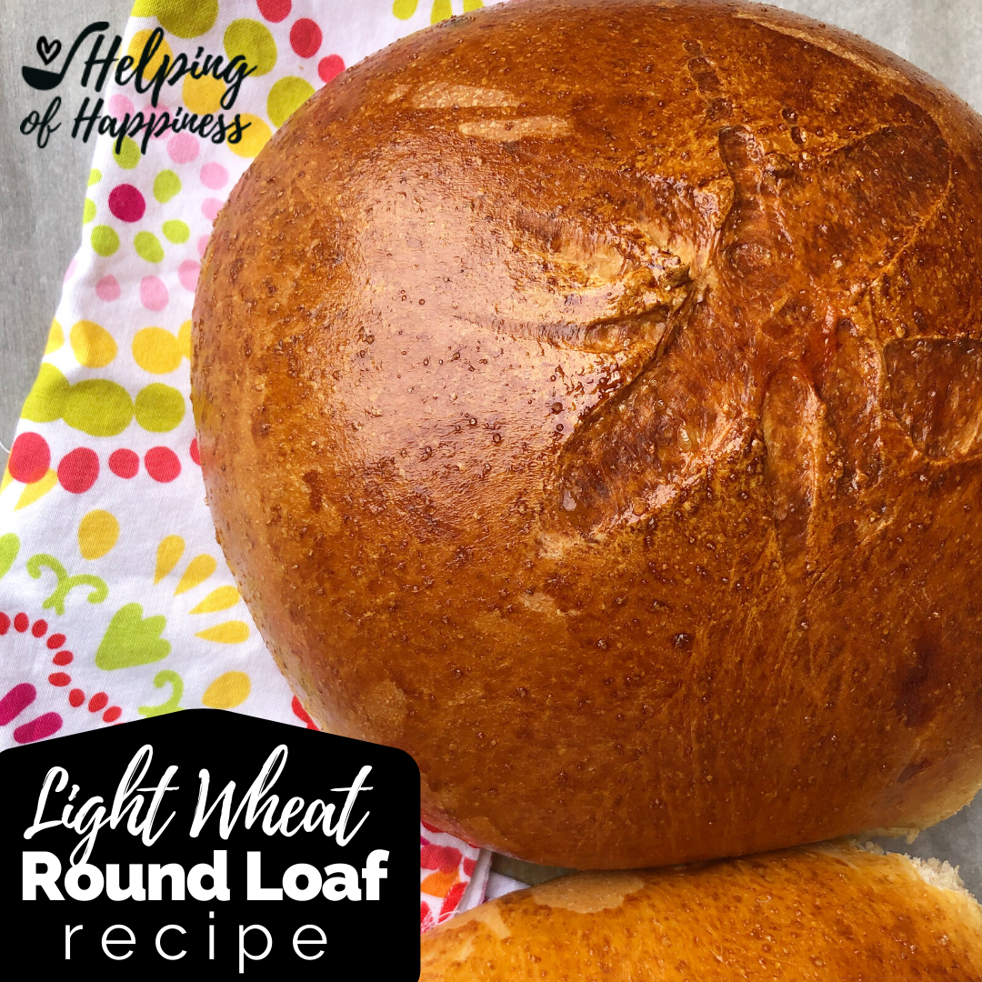 Hobbit Dinner and Light Wheat Round Loaf — Helping of Happiness