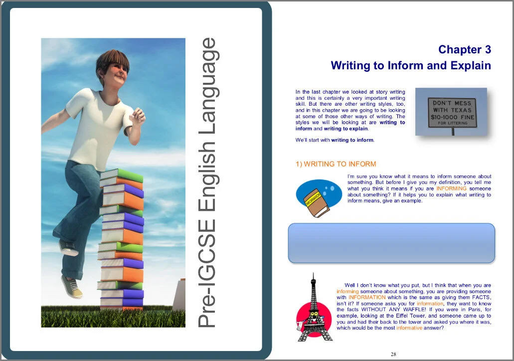 Pre-IGCSE English Language Course Details — Catherine Mooney Tutoring