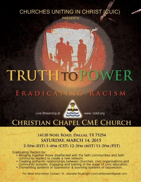 Combating Racism — Churches Uniting in Christ