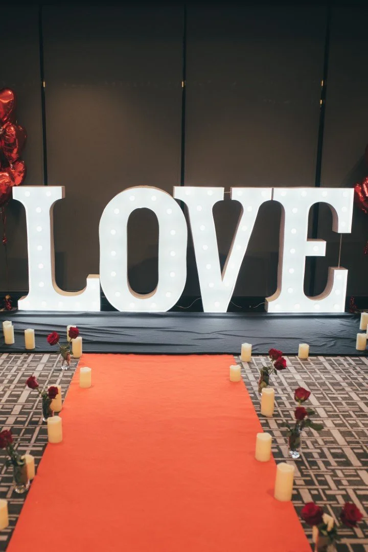 Rift Photography: Lit Letters Perth