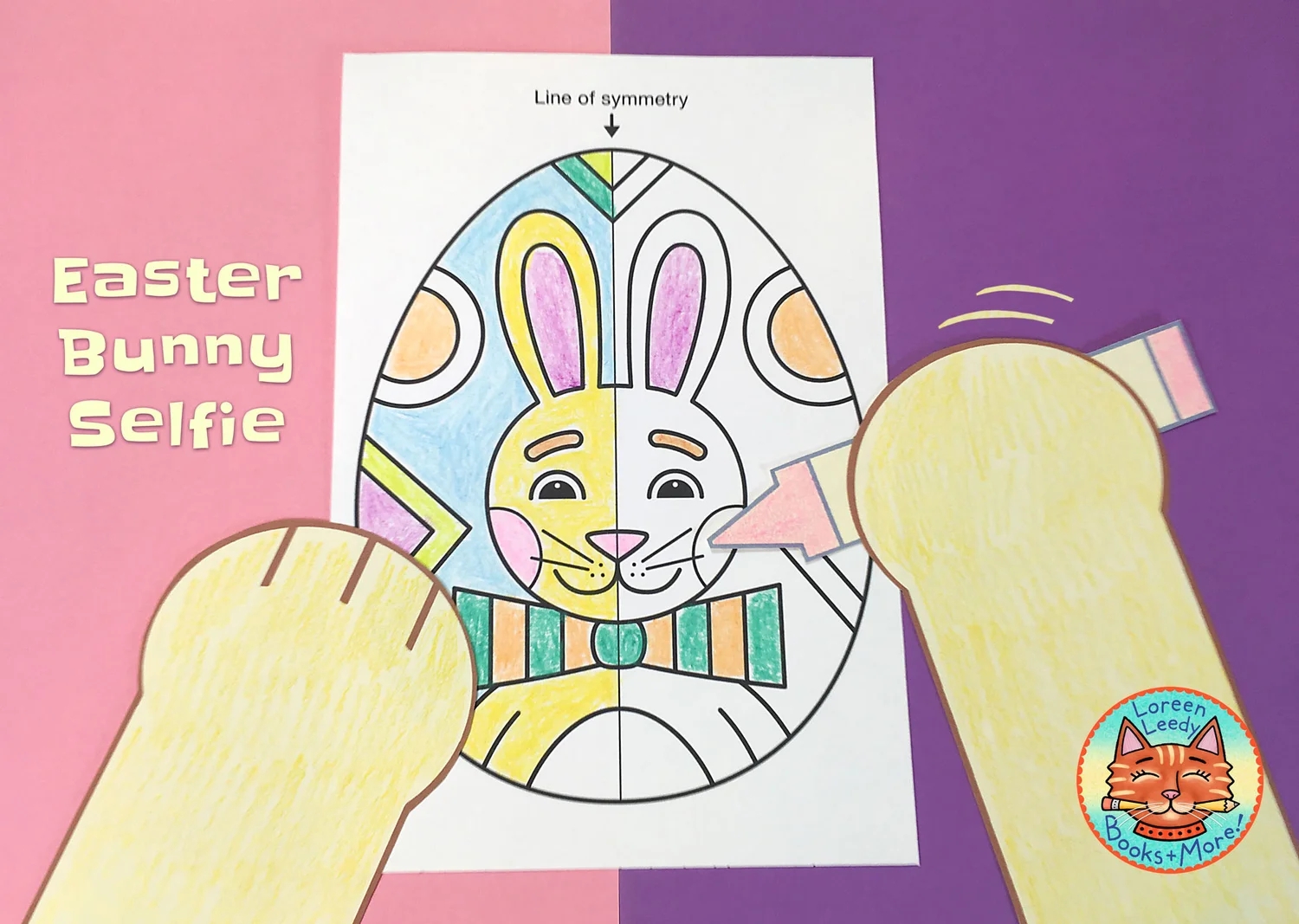 Easter egg math activity with symmetry — Loreen Leedy Artist & Author