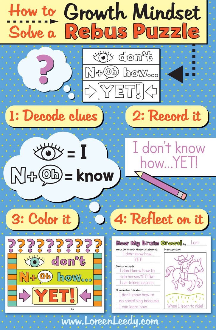 Growth Mindset Rebus Puzzles — Loreen Leedy Artist & Author