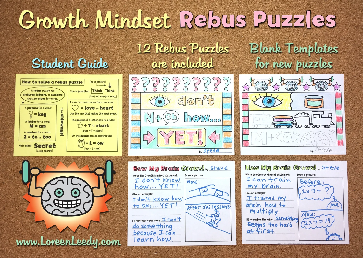 Growth Mindset Rebus Puzzles — Loreen Leedy Artist & Author