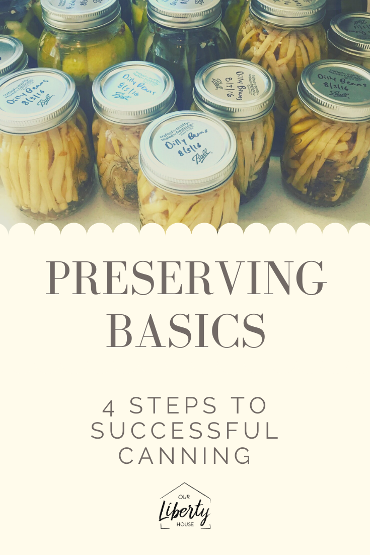 Preserving Basics with 4 Steps to Successful Canning - Our Liberty House