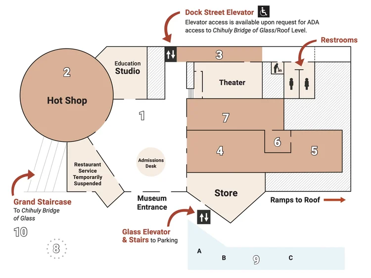 Museum Map — Museum of Glass