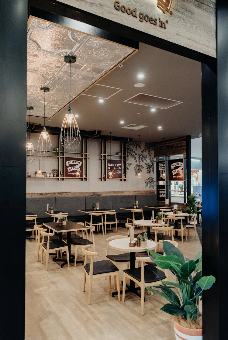 Cafe Interior Design | Muffin Break, WA | Studio Grayscale
