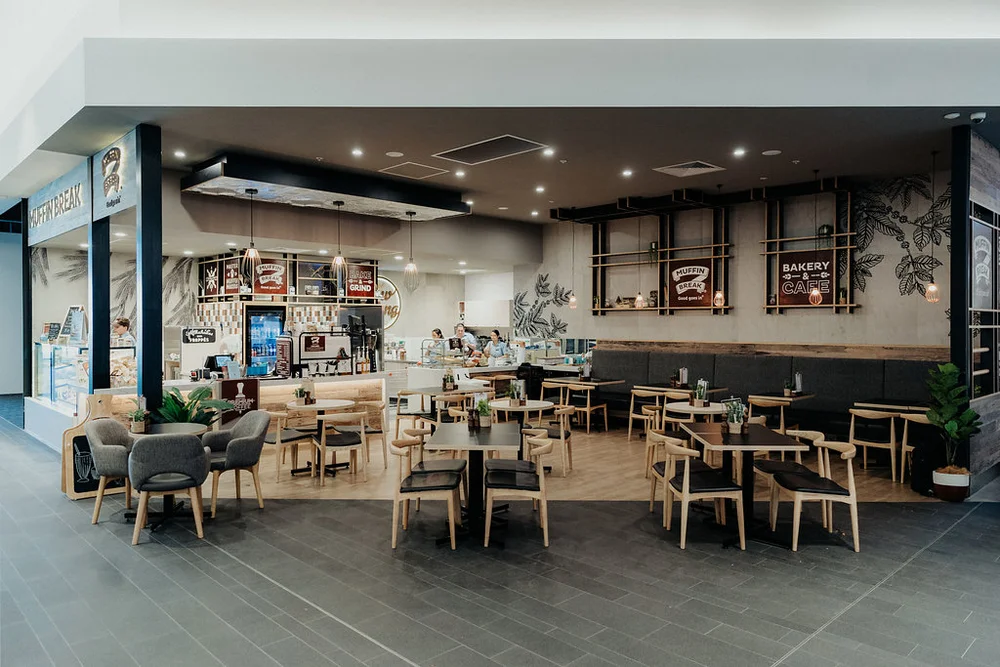 Cafe Interior Design | Muffin Break, WA | Studio Grayscale