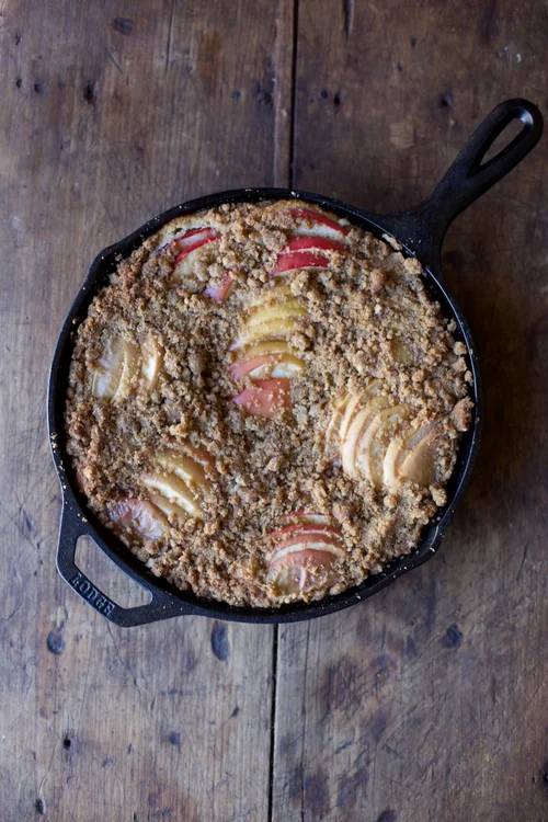 BROWN BUTTER APPLE BUCKLE — The Vivid Kitchen