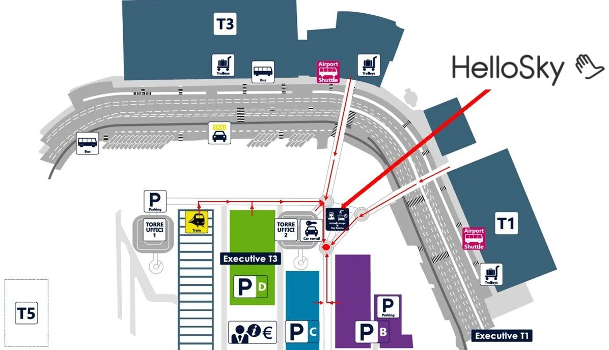 HelloSky Rome Fiumicino Airport Guide - LoungePair