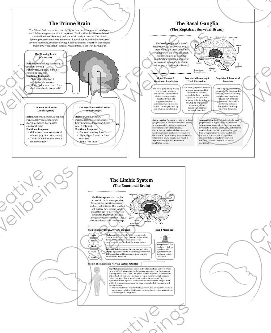 Triune Brain Handouts (2025) — Creative Wellbeings, PLLC