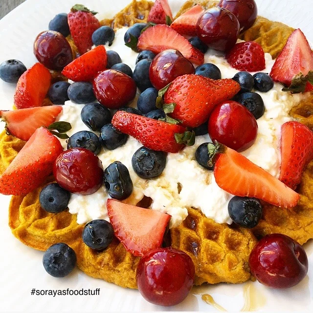 Glutenfri sød kartoffel vaffel — slut fred med din mad