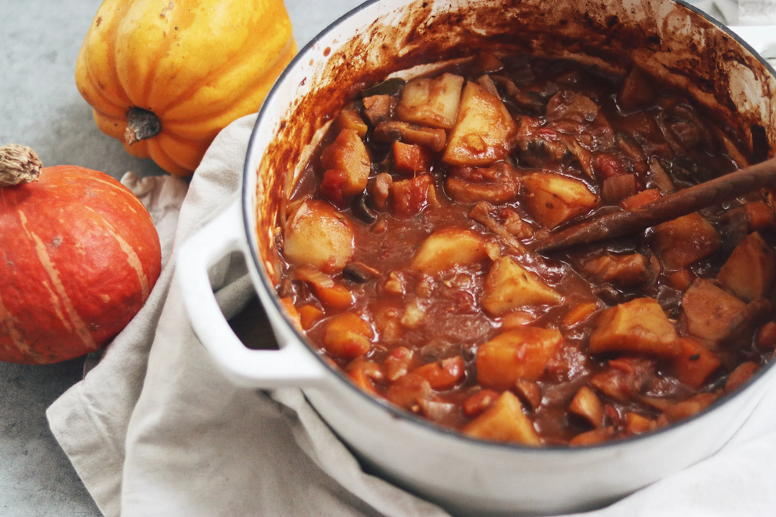 Ultimate Autumn Stew - Vegan Recipes - Madeleine Olivia