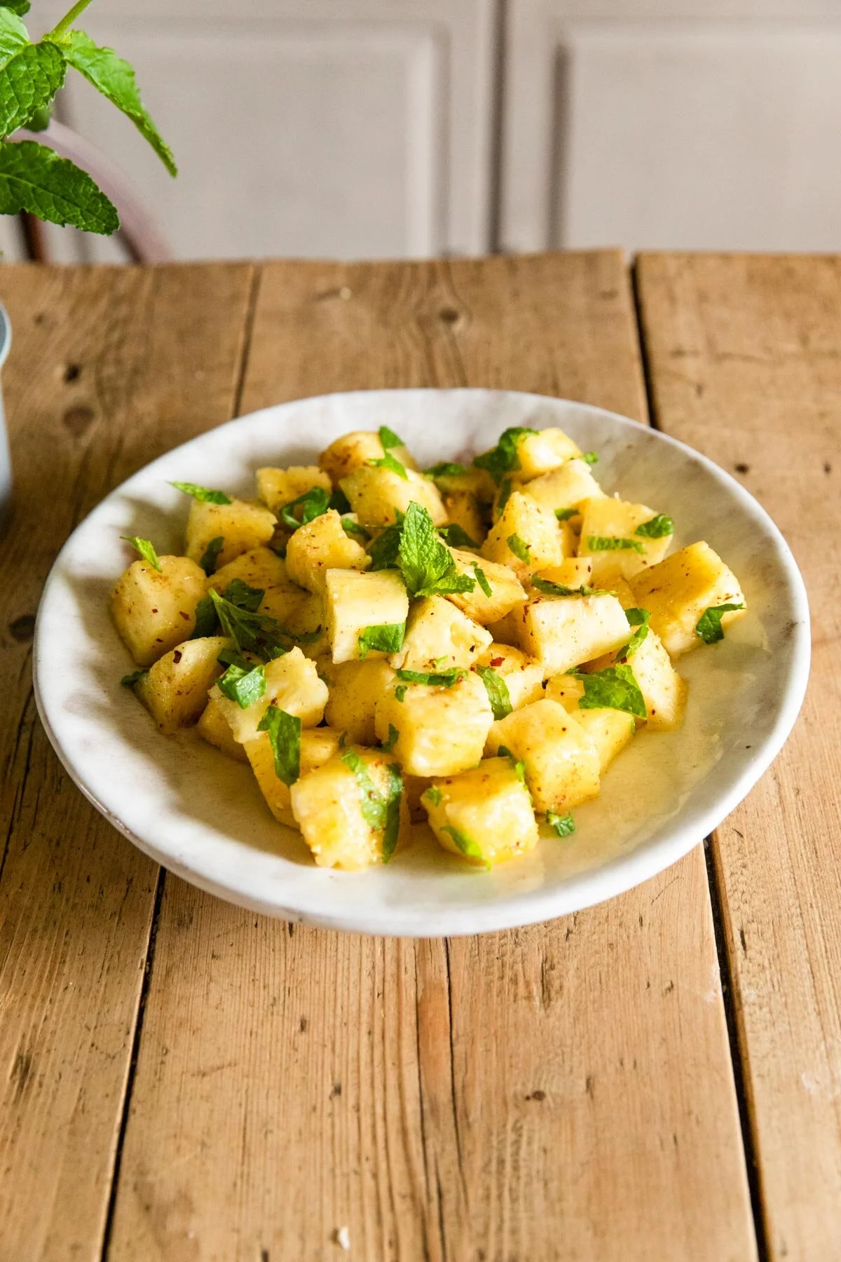 5 Minute Sweet and Spicy Pineapple - Madeleine Olivia