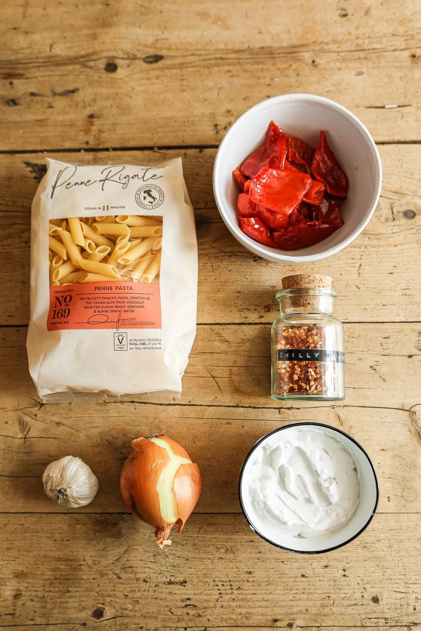 Roasted Red Pepper Pasta - Madeleine Olivia - Vegan Recipes