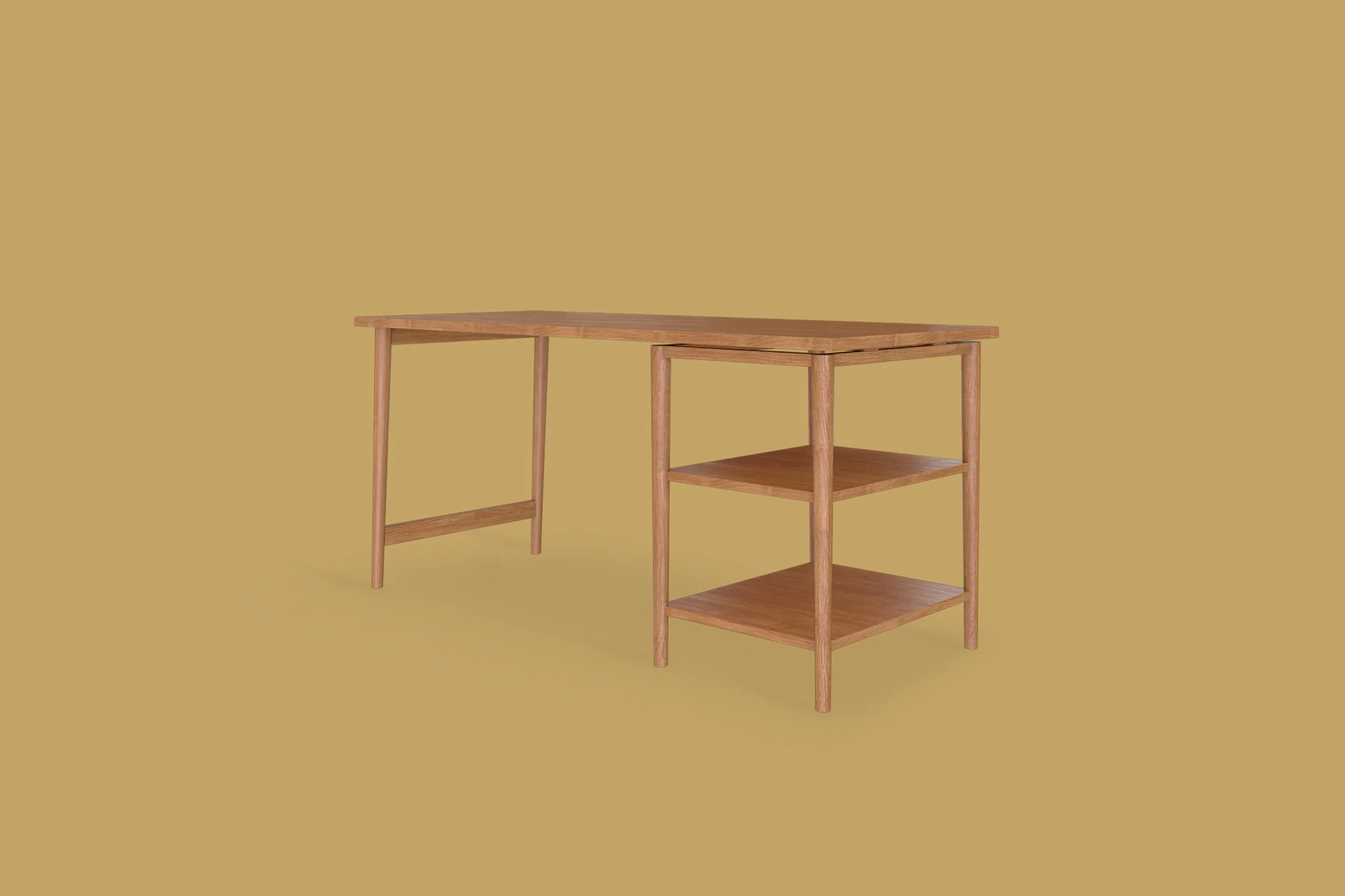 16'96 Concepts | Yangon Furniture — လဲန်နူပါ စားပွဲ | Leen Nupa Desk