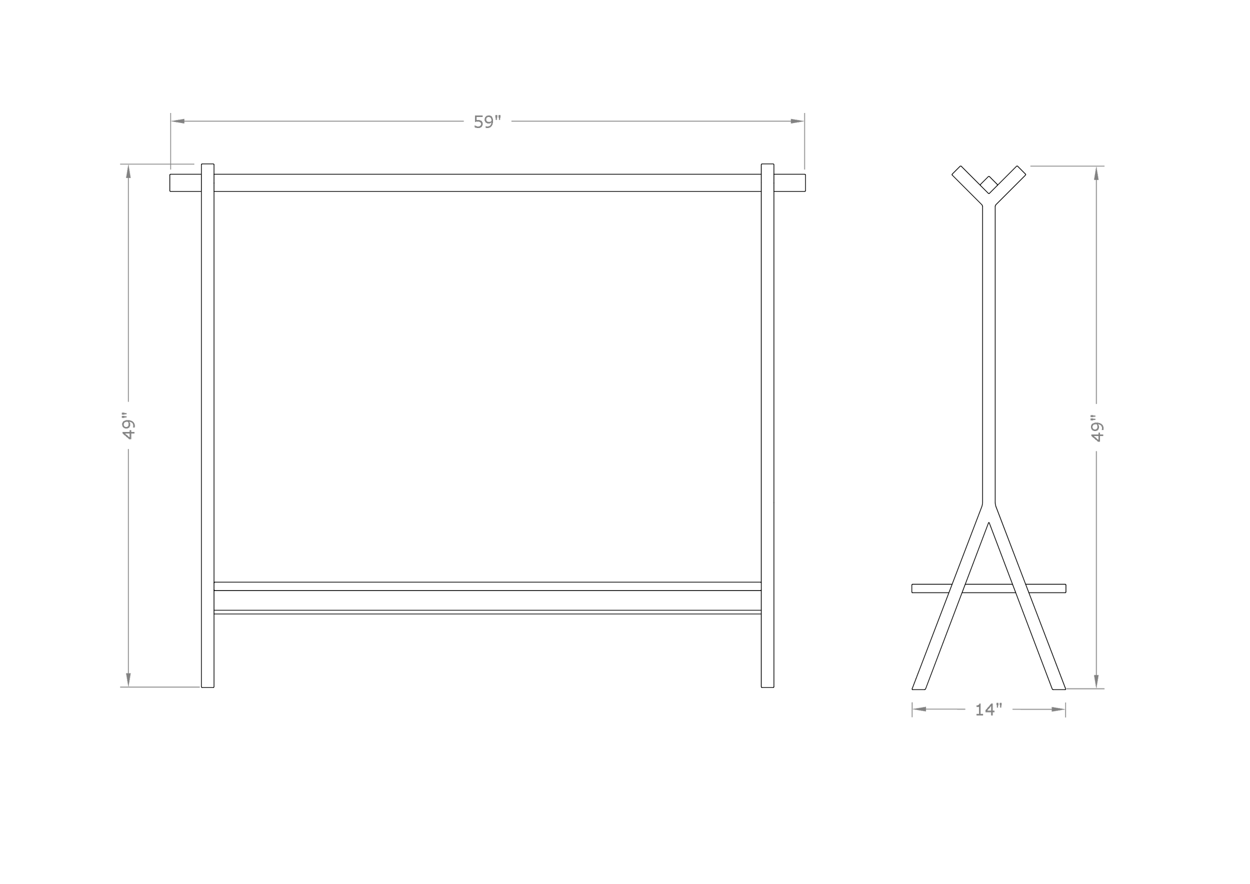 16'96 Concepts | Yangon Furniture — ရရစ် စင် | Ya Yit Clothing Rack