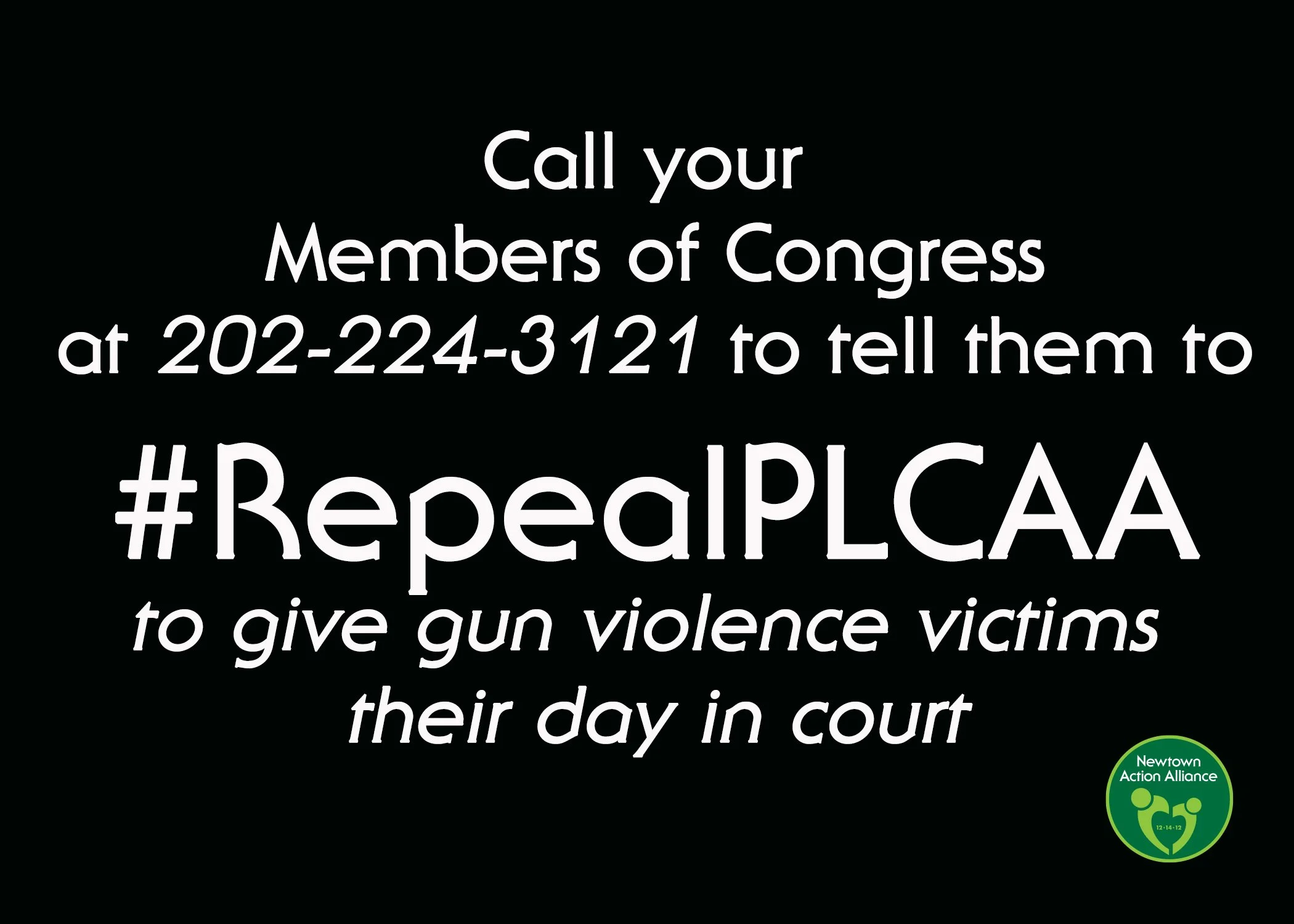 Tell Congress To RepealPLCAA To End The Gun Industry Immunity Newtown Action Alliance Tell Congress To RepealPLCAA To End The Gun Industry Immunity Newtown Action Alliance
