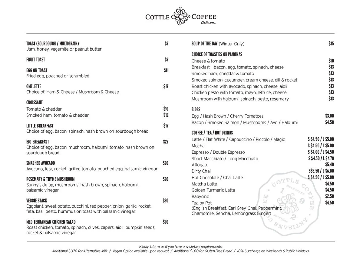 Our Café — Cottle Coffee