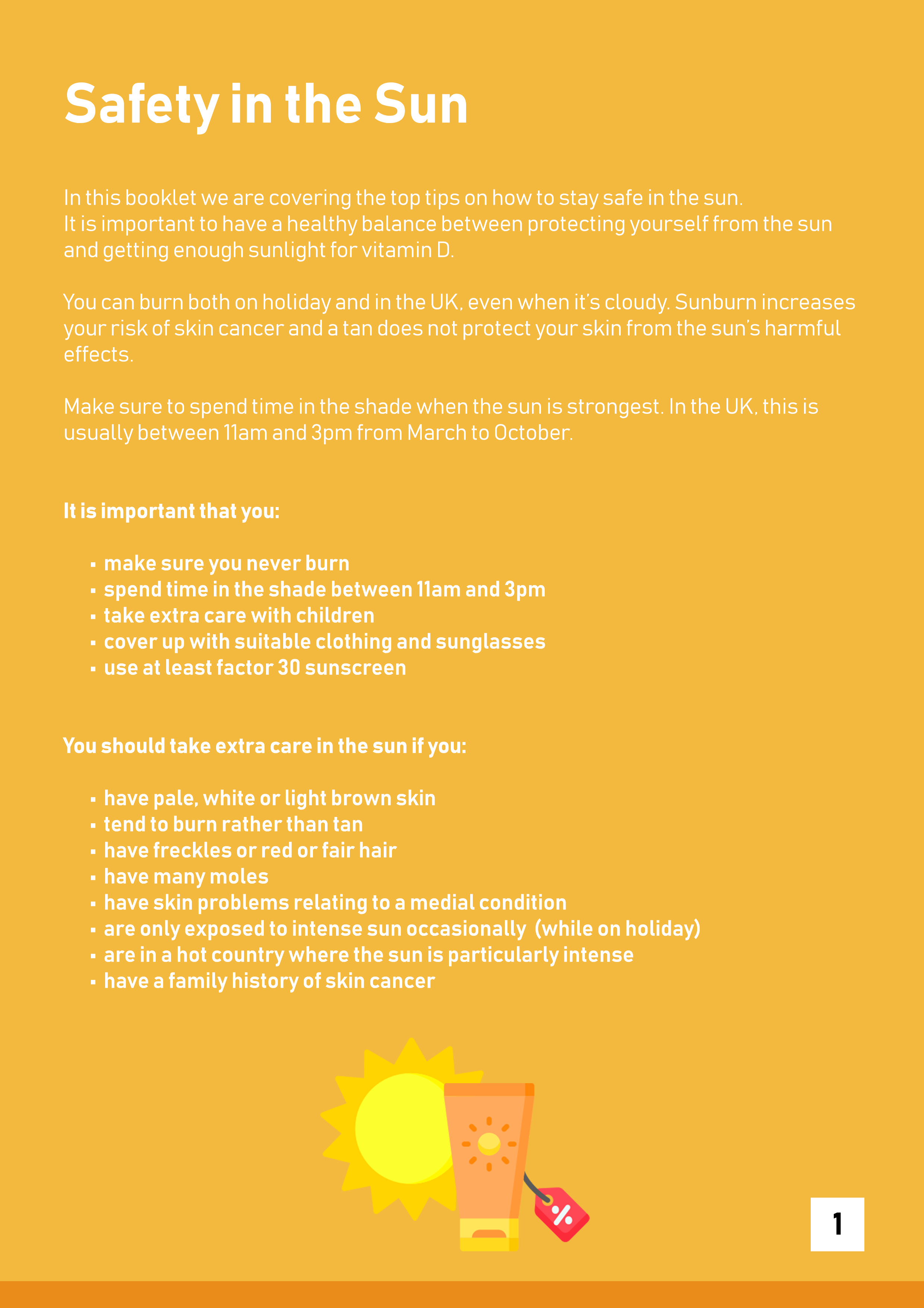 Theme of the Month - Safety in the Sun — Learning Skills Partnership