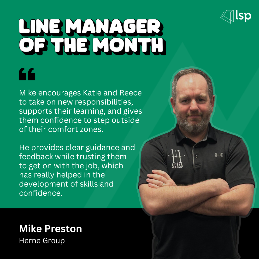 Line Manager of the Month - January 26 — Learning Skills Partnership