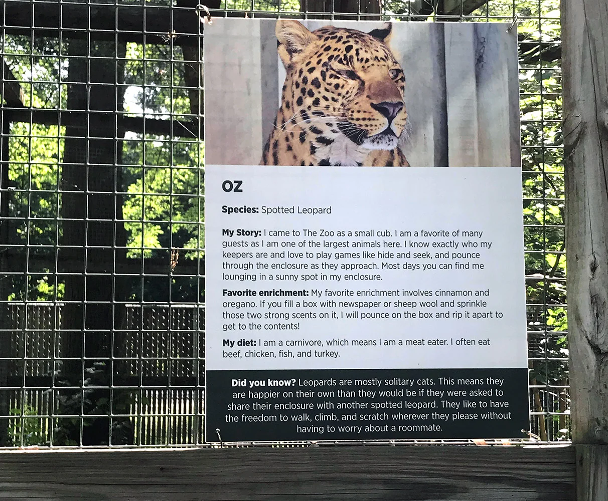 Zoo Signage