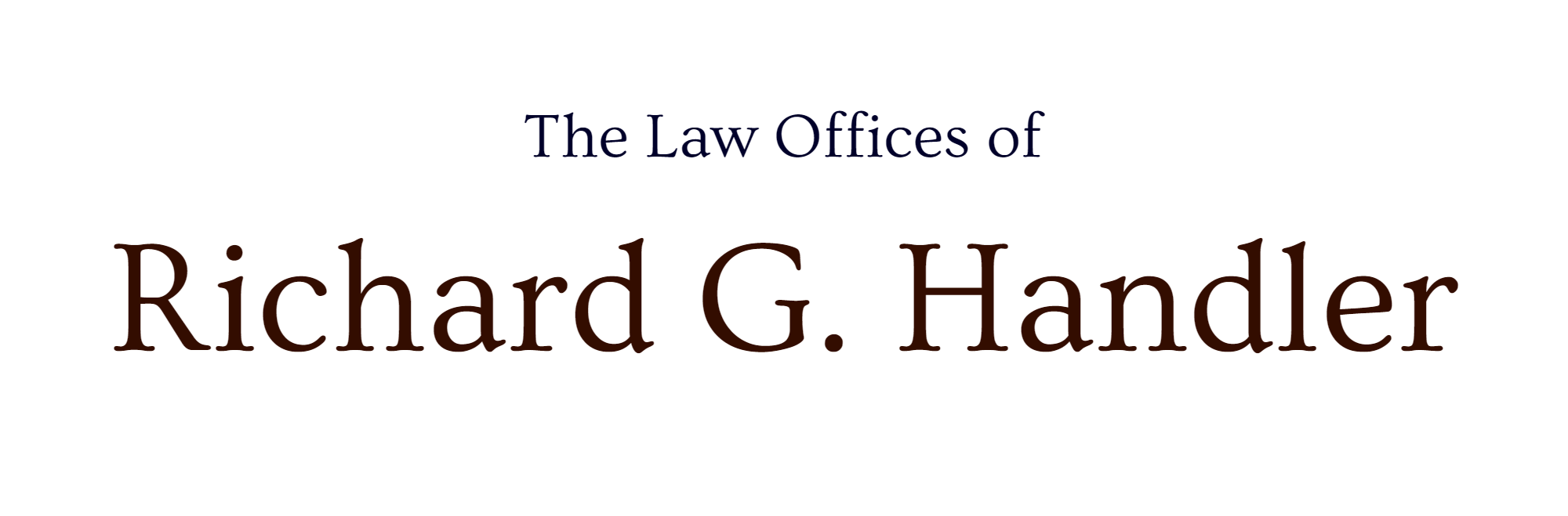 Richard G Handler — The Law Offices of Richard G Handler