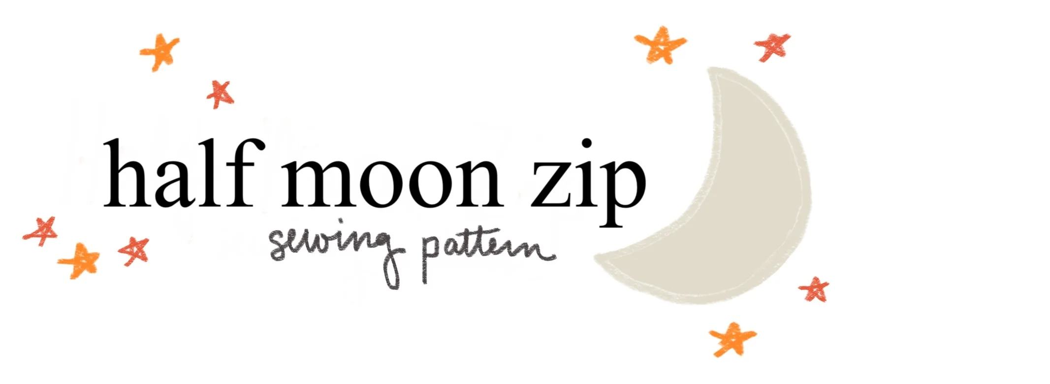 Half Moon Zip Sewing Pattern — all well