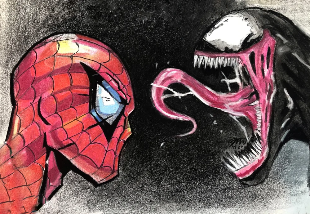 Venom Spiderman Drawing