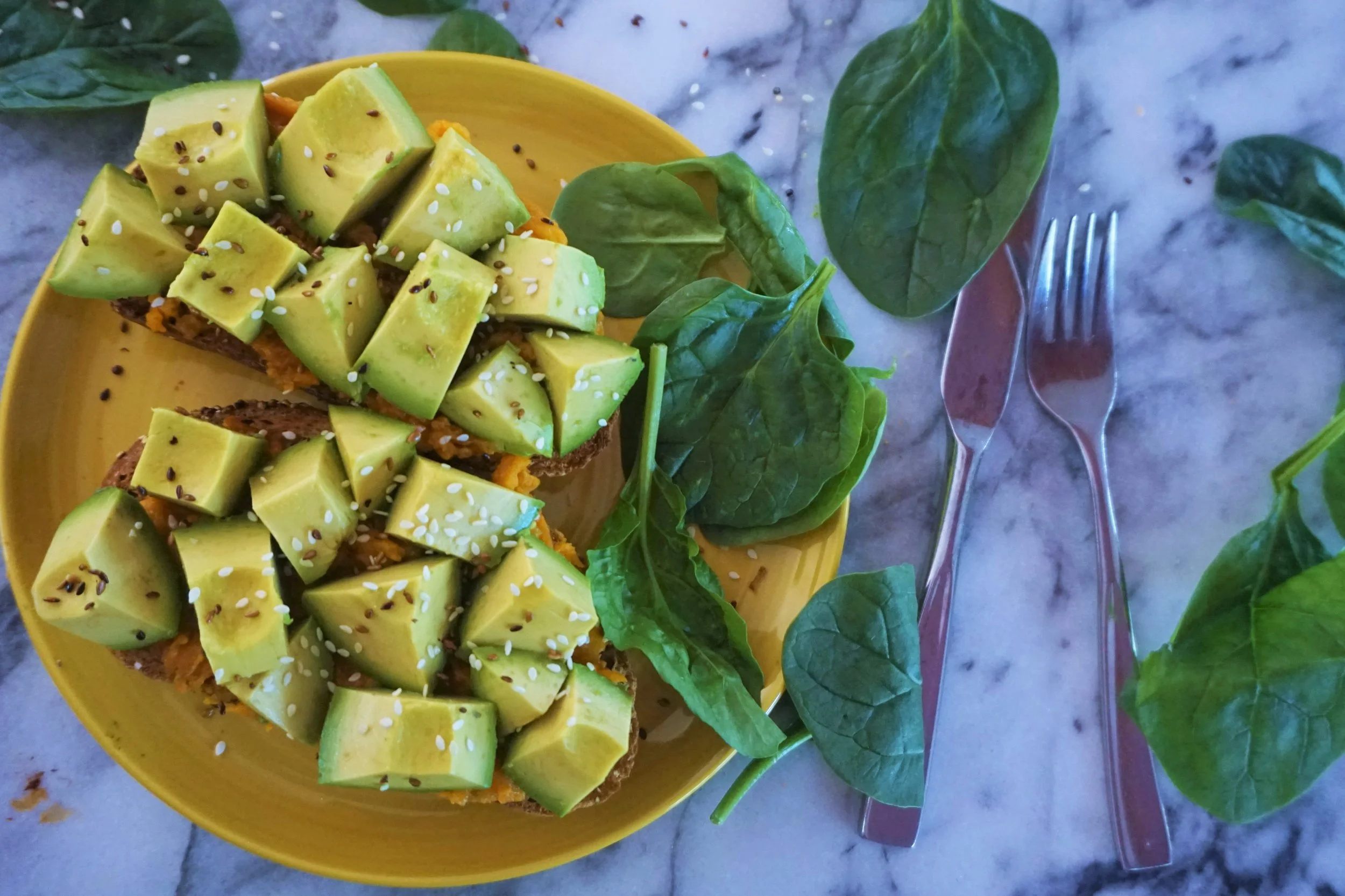 Sesame Sweet Potato & Avocado Toast — The Gut Nursery