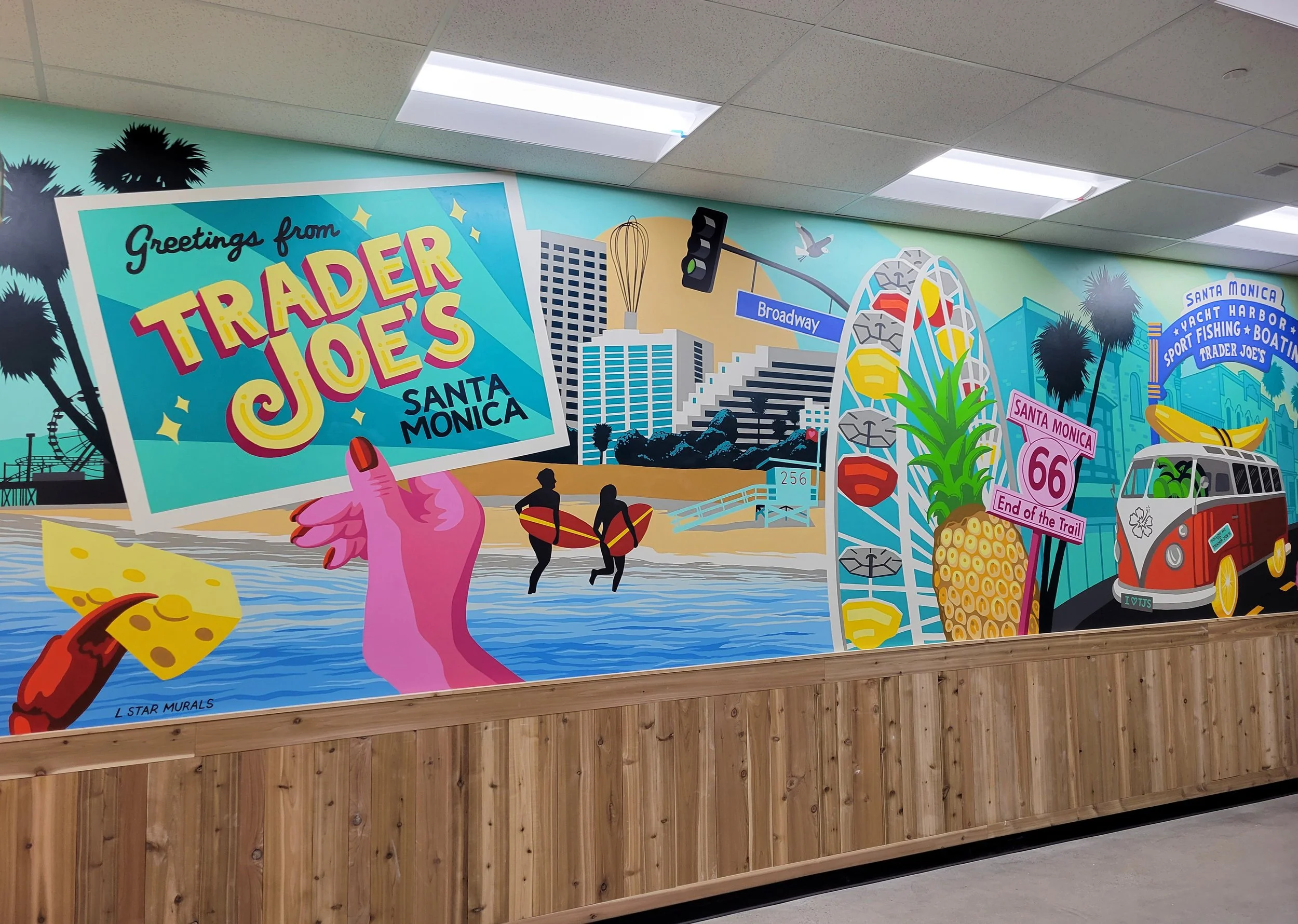 Los Angeles Artist creates tons of Trader Joe's Murals — L Star Murals