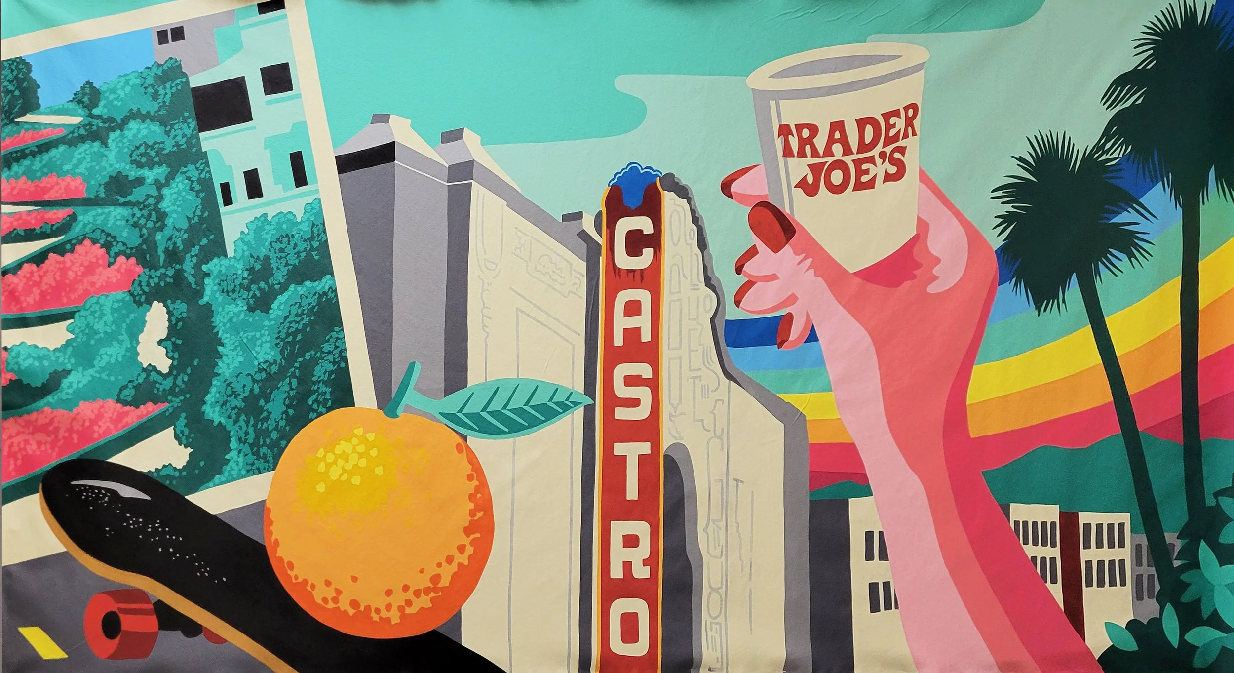 Los Angeles Artist creates tons of Trader Joe's Murals — L Star Murals