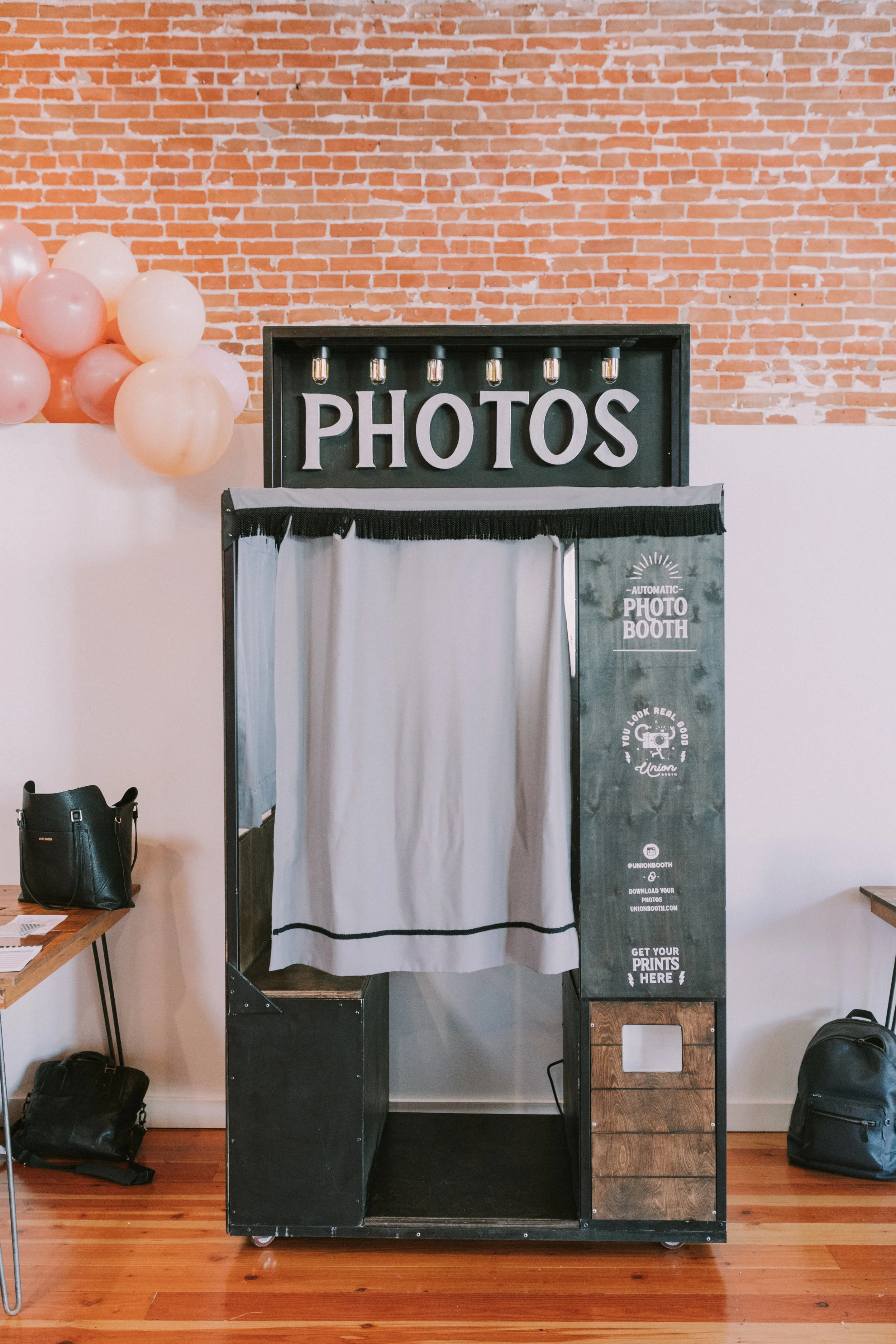 San Diego conference photo booth with instant prints and vintage style ...