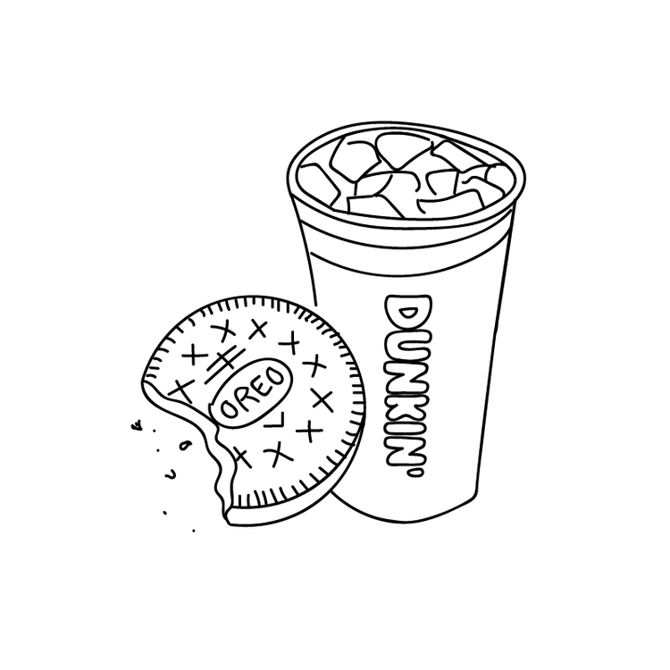 Oreo Coloring Page