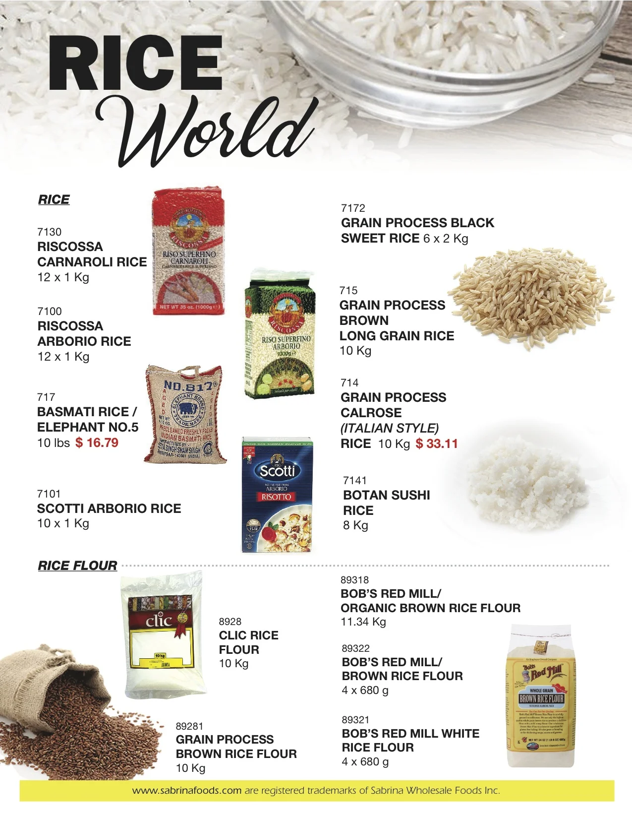Our Products — Sabrina Wholesale Foods - Toronto Supplier of food ...