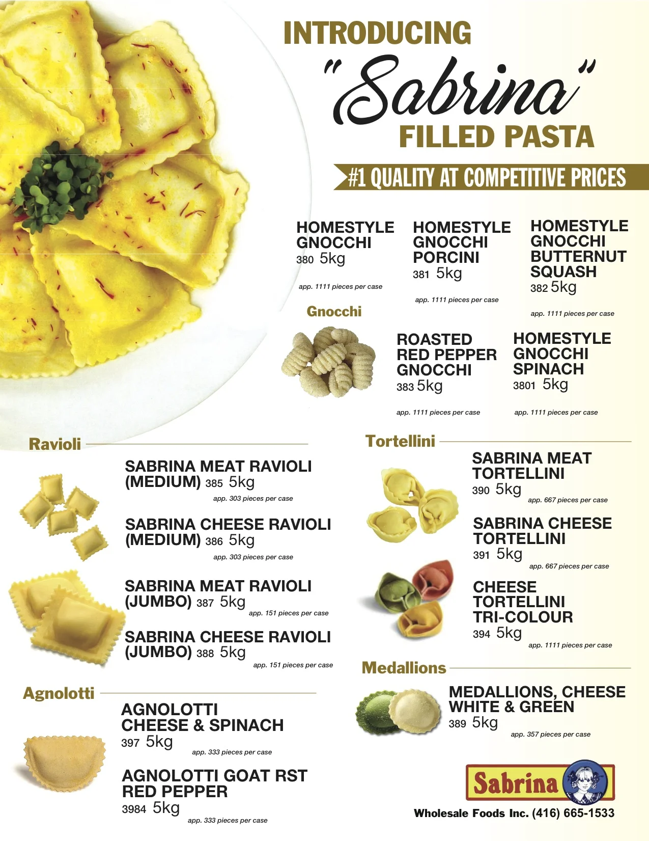 Our Products — Sabrina Wholesale Foods - Toronto Supplier of food ...