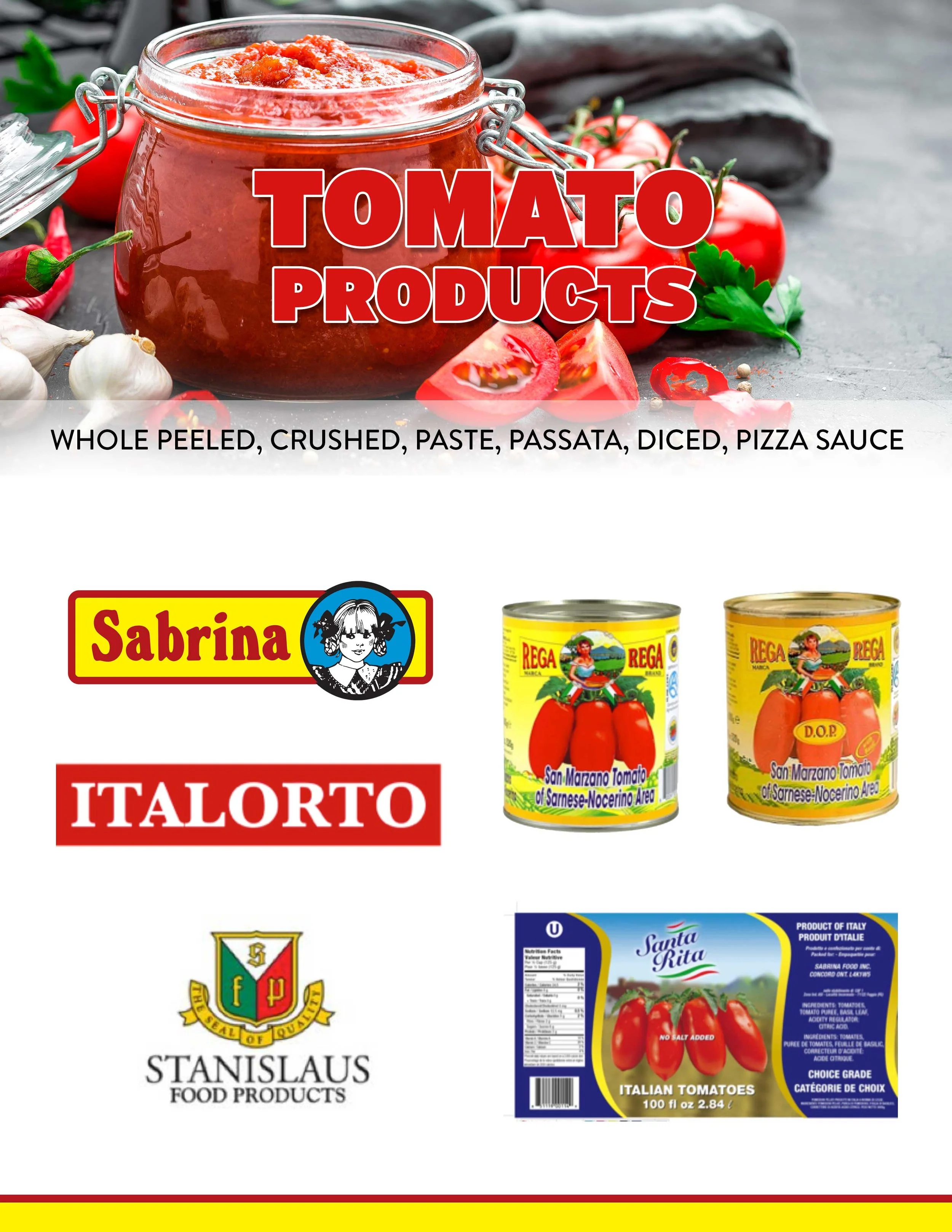 Our Products — Sabrina Wholesale Foods - Toronto Supplier of food ...