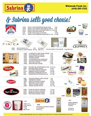 Our Products — Sabrina Wholesale Foods - Toronto Supplier of food ...