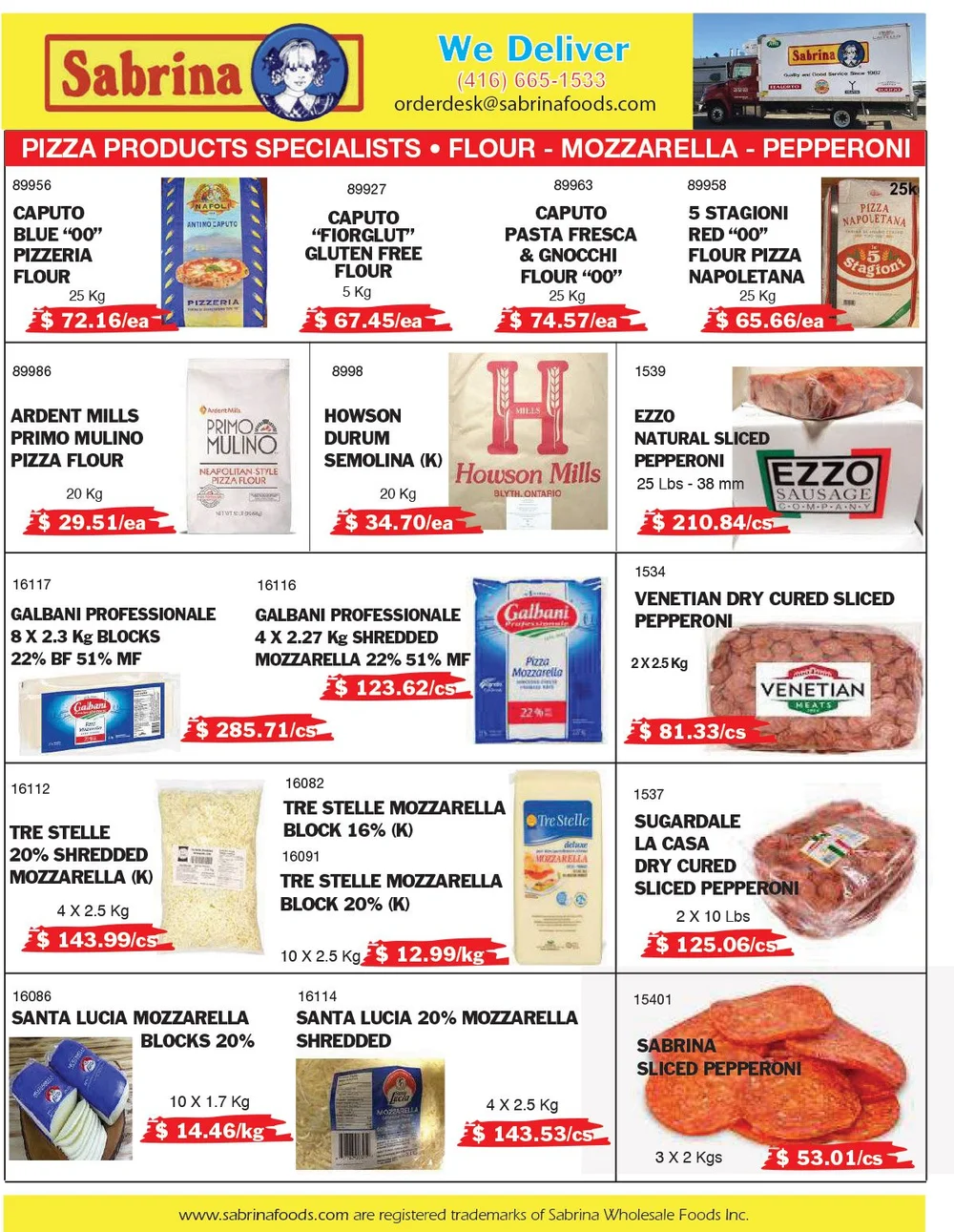 Monthly Specials — Sabrina Wholesale Foods - Toronto Supplier of food ...