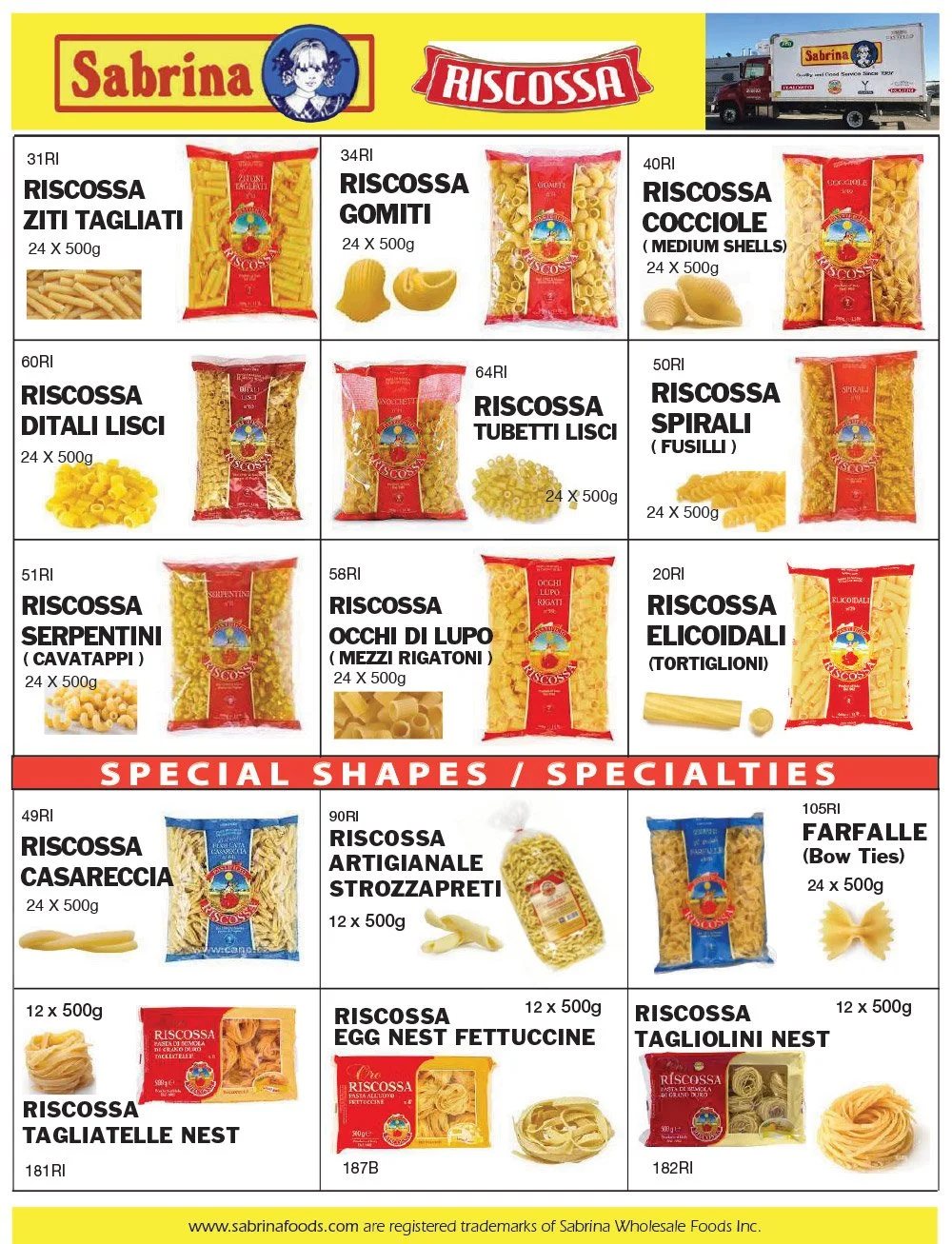 Our Products — Sabrina Wholesale Foods - Toronto Supplier of food ...