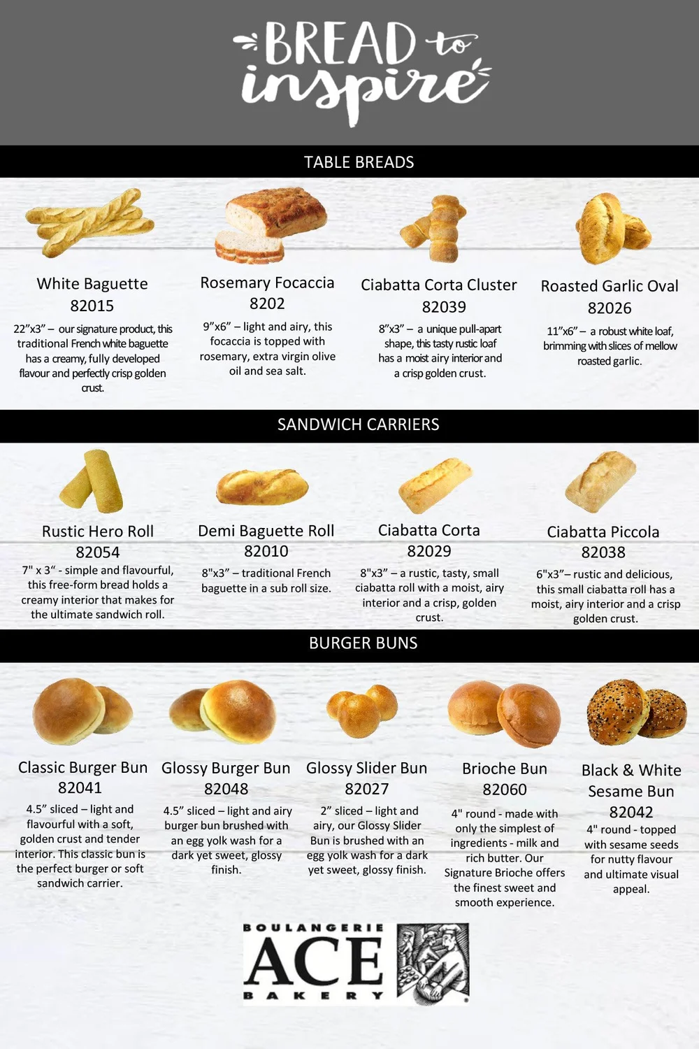 ACE Bakery Bread - Baguettes, Loaves & Gourmet Bunds — Sabrina ...