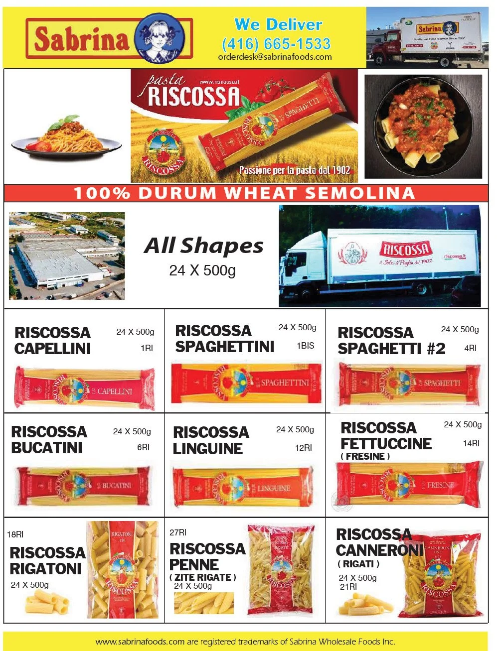 Ricossa — Sabrina Wholesale Foods - Toronto Supplier of food products ...