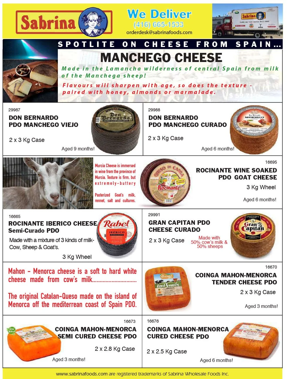 Our Products — Sabrina Wholesale Foods - Toronto Supplier of food ...